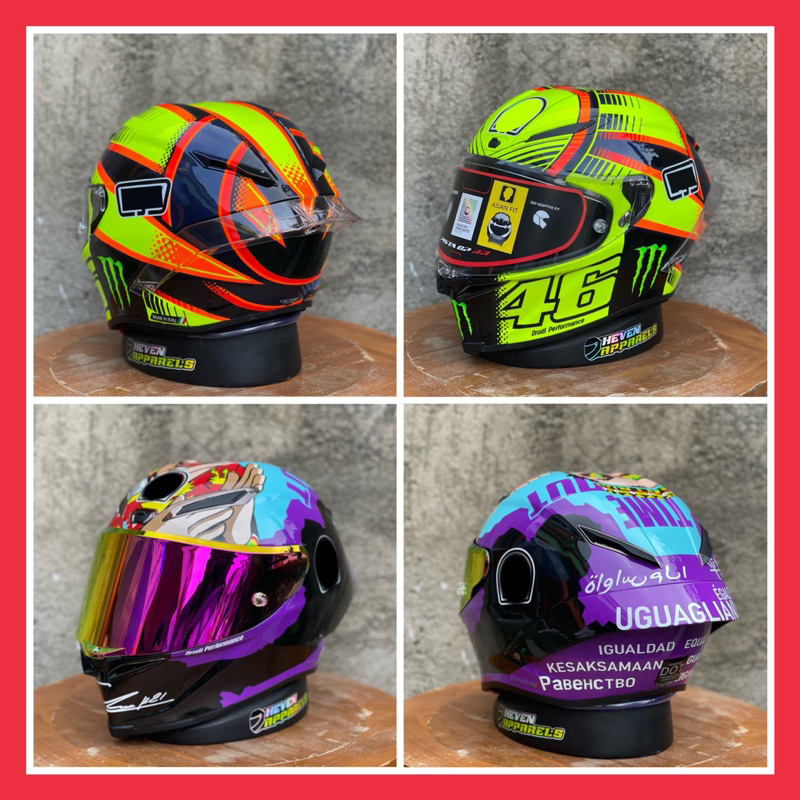 Jual Helm Fullface Pista Gprr Frp Repaint Premium | Shopee Indonesia