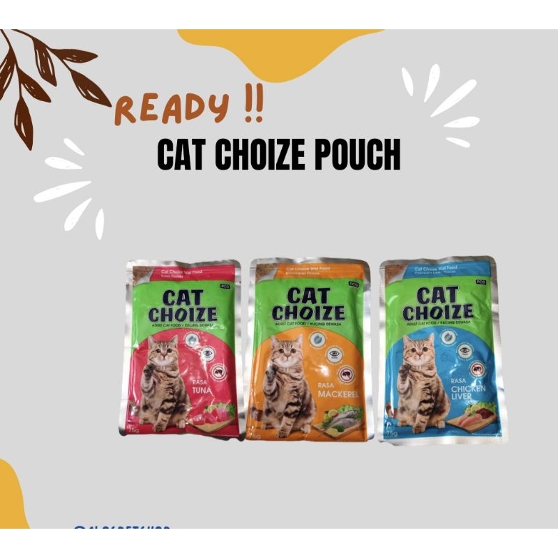 Jual CAT CHOIZE POUCH 75g | Shopee Indonesia