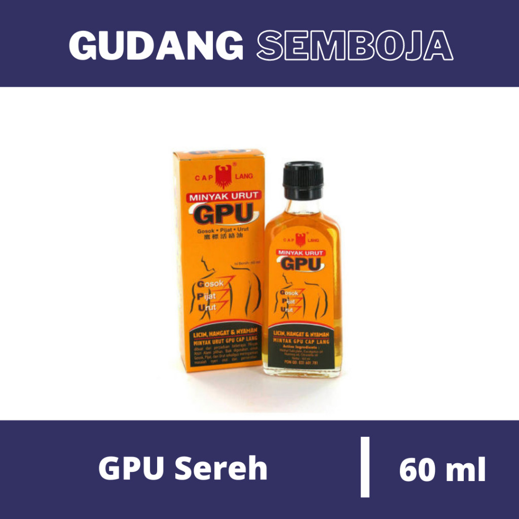 Jual GPU Sereh / Minyak Gosok Pijat Urut Cap Lang 30 ml / 60 ml / 100 ...