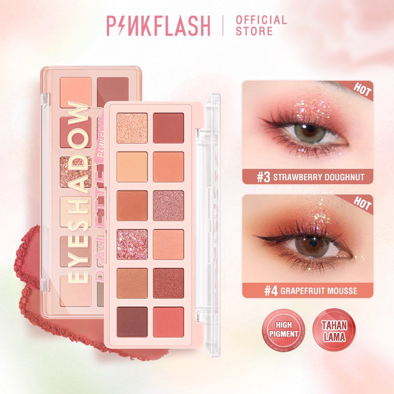 Jual Pinkflash Eyeshadow Palette 12 Colors | Shopee Indonesia