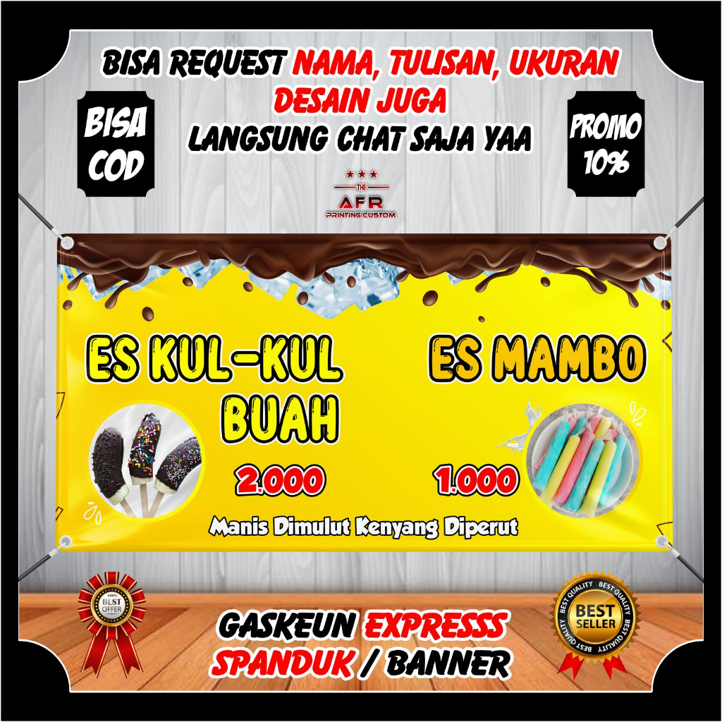 Jual Spanduk Banner Backdrop Es Kul Kul & Es Mambo Terbaru Viral ...