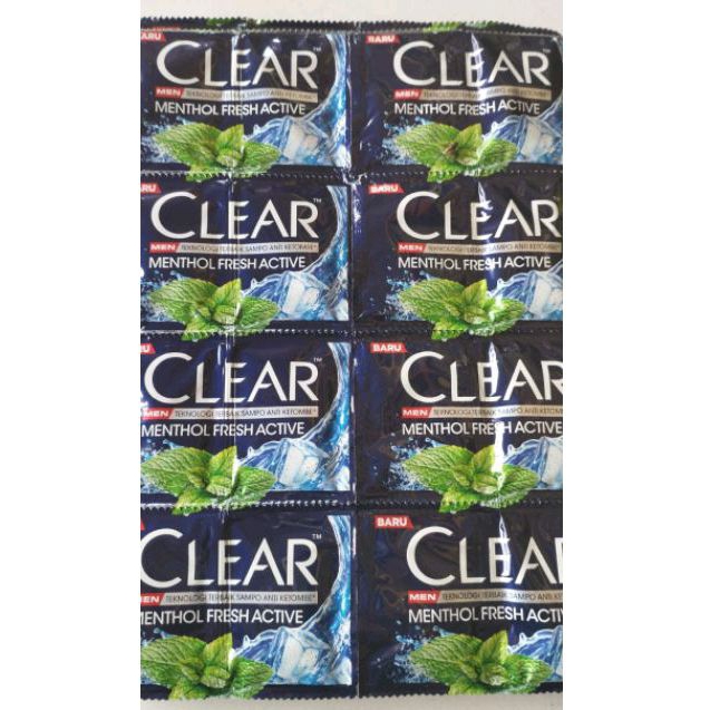 Jual Shampo Clear Men Anti Ketombe Cool Sport Menthol 1 renceng ( 12 ...