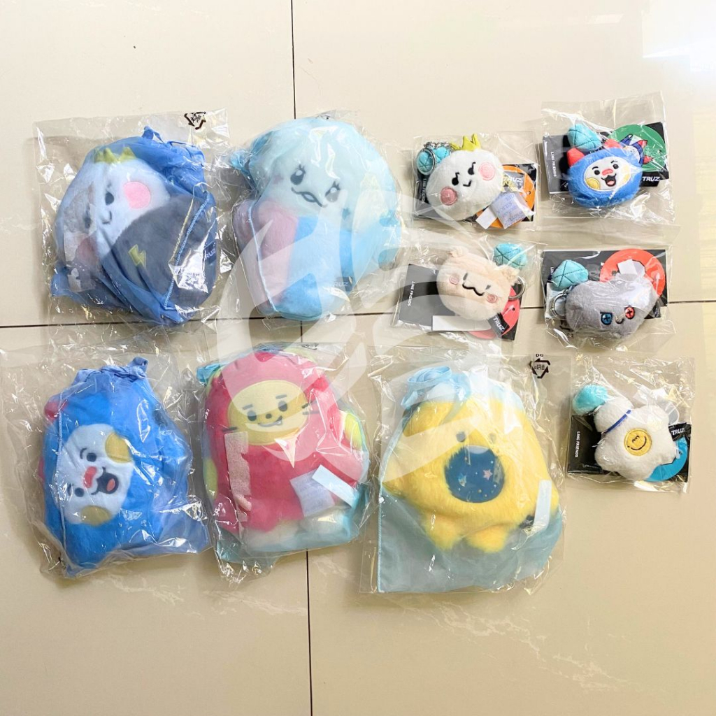 Jual [READY] TRUZ Official Line Friends Diamond Flat Fur Face Keyring Doll DISKON CLEARANCE SALE ...