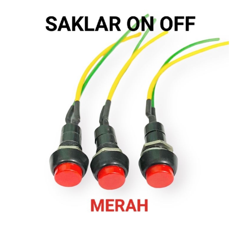 Jual Saklar tombol push On Off Mini 2 pin saklar tombol kecil tombol ...