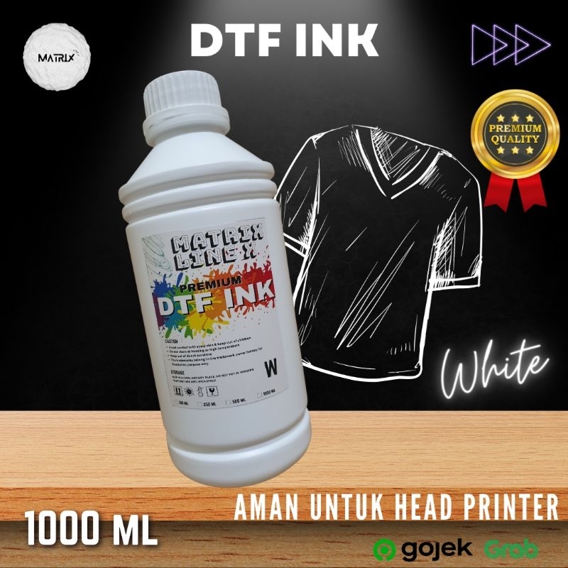 Jual Tinta DTF Putih / White DTF Ink Kualitas Premium 1 Liter Sablon ...