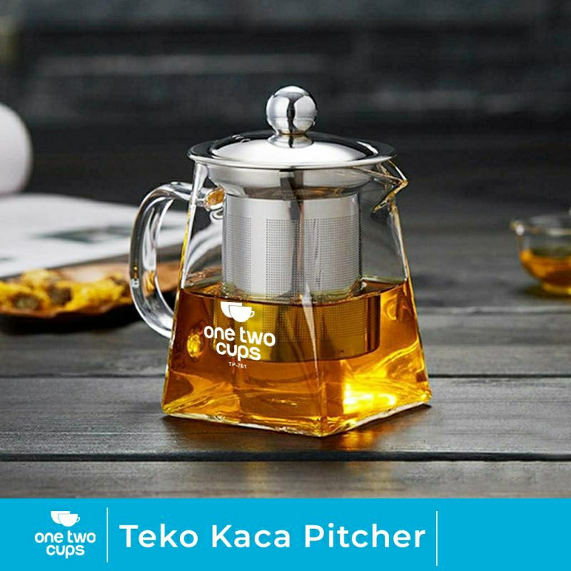 Jual Teko Teh Segiempat 950ml/Teko Kaca Borosilikat Gagang Filter/Teko Tahan Panas | Shopee ...