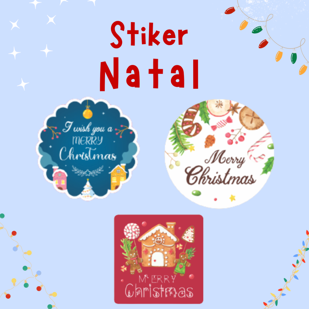 Jual Stiker Natal Merry Christmas | Stiker Label Christmas Custom ... Jual Stiker Natal Merry Christmas | Stiker Label Christmas Custom ...