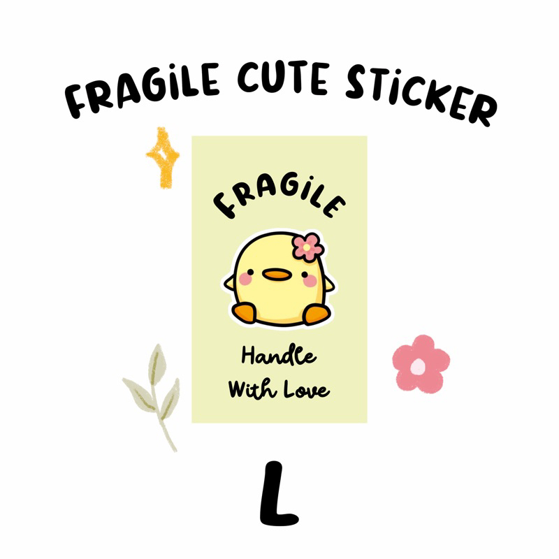 Jual HWL STUDIO - Sticker Fragile - Stiker fragile estetik - aesthetic ...