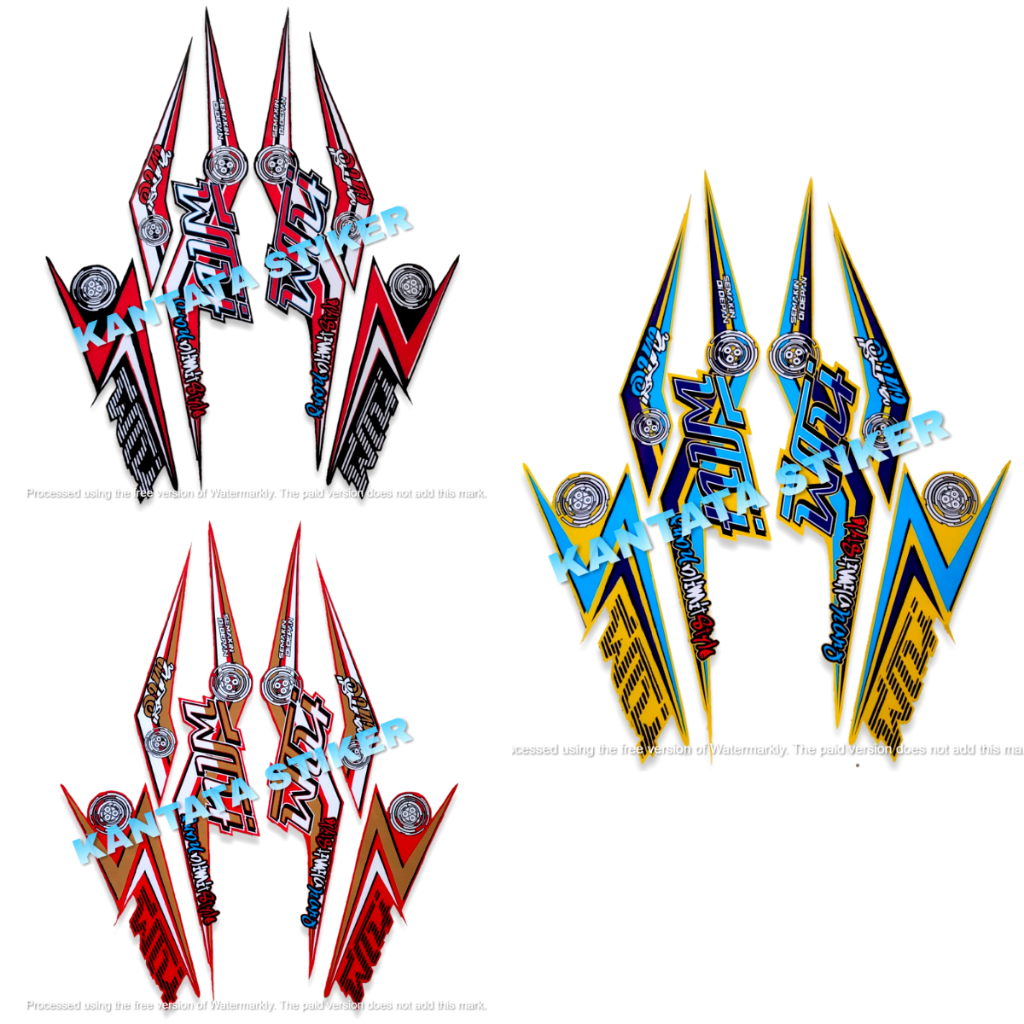 Jual STIKER STRIPING LIS LES BODY MOTOR YAMAHA MIO M3 VARIASI THAILOOK ...