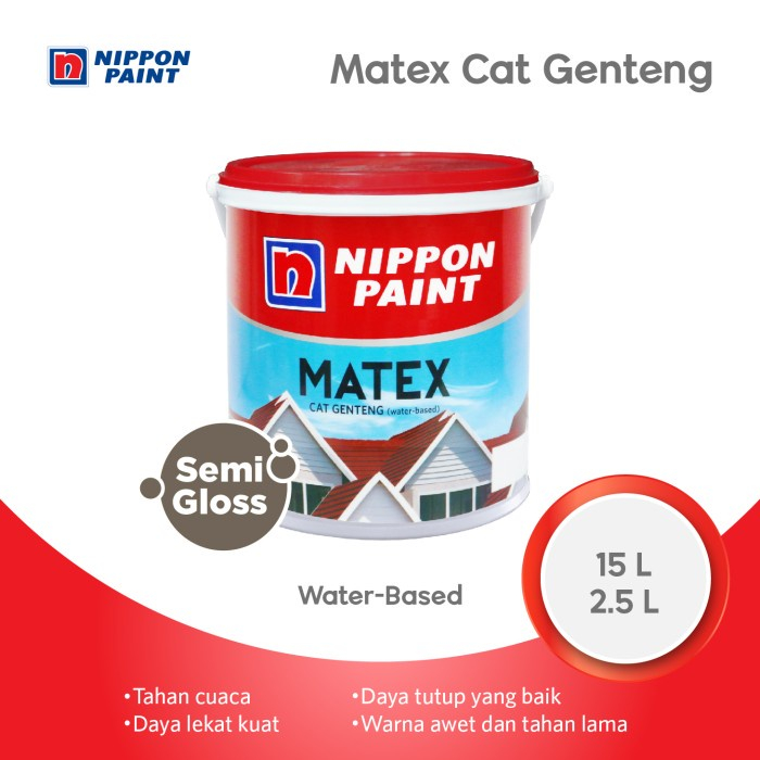 Jual Nippon Paint - Matex Cat Genteng (Tinting)-2,5L-Cat Atap Dan ...