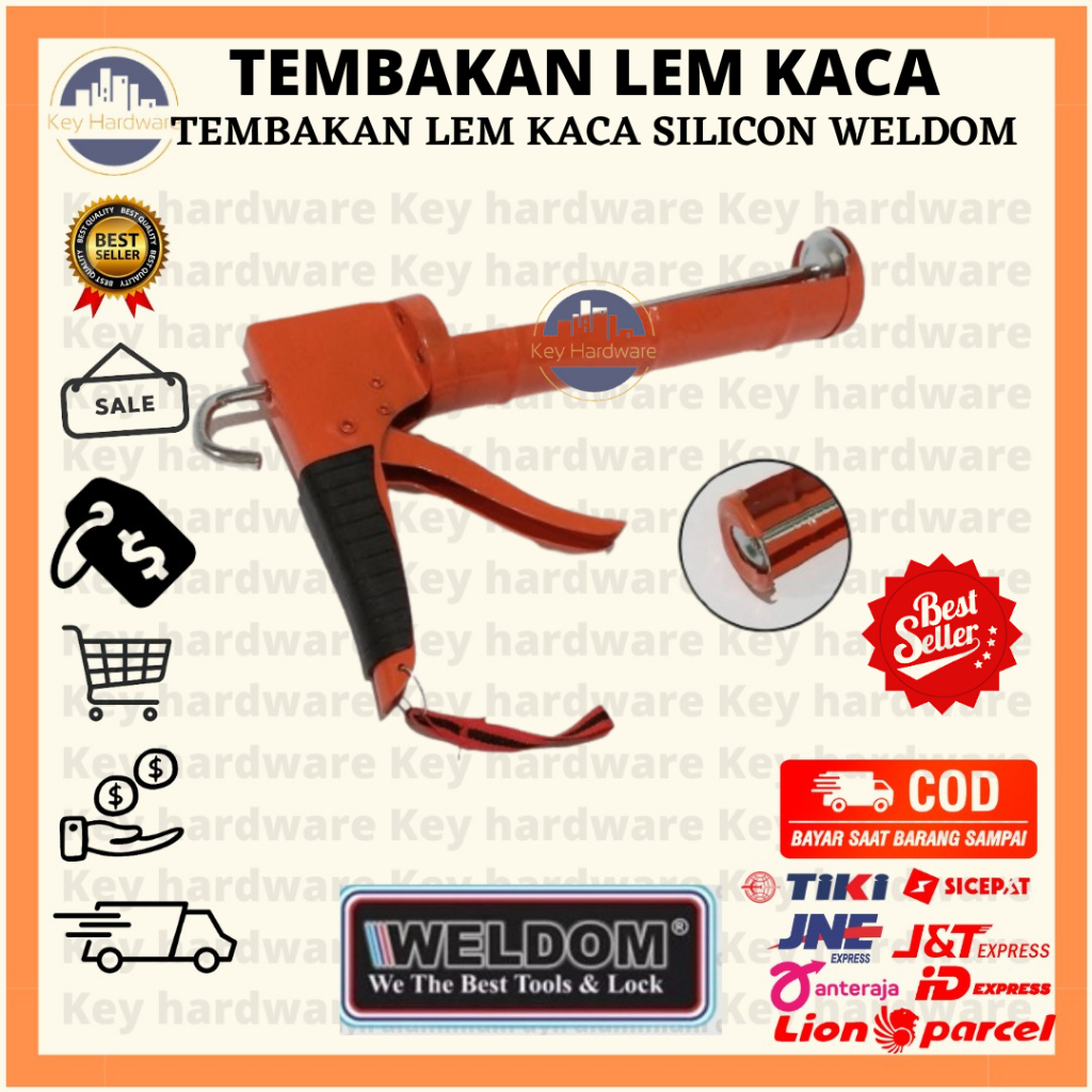 Jual Tembakan Lem Tabung / Alat Tembak Lem Kaca / Silicon Sealer ...
