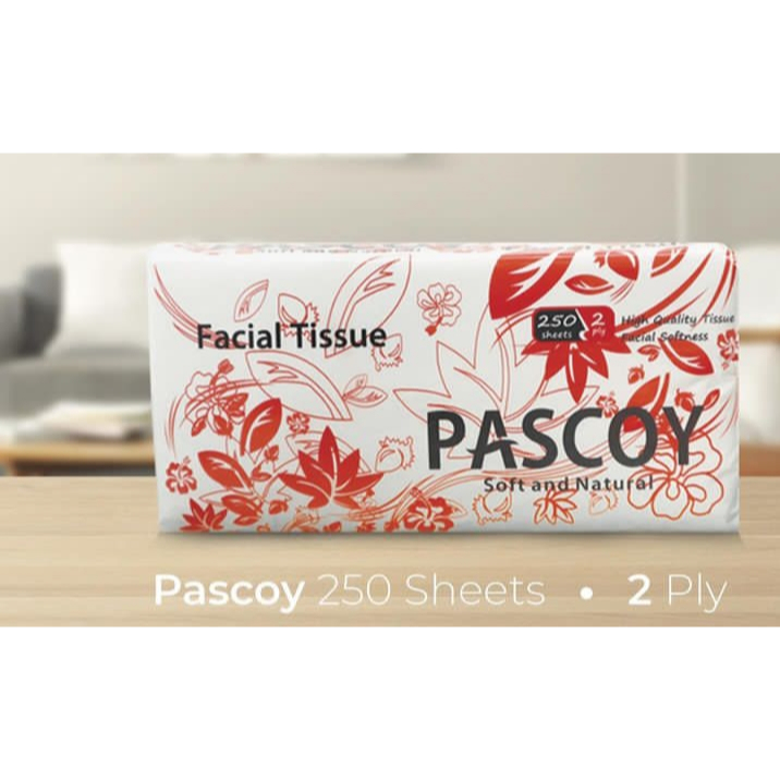 Jual FACIAL TISSUE / TISU WAJAH PASCOY 250 SHEETS / TISSUE PASCOY ...