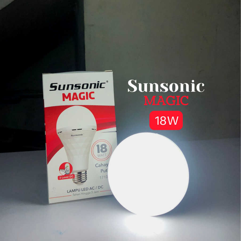 Jual Sunsonic Magic 18W CDL Emergency Lamp / Lampu Bohlam Darurat ...