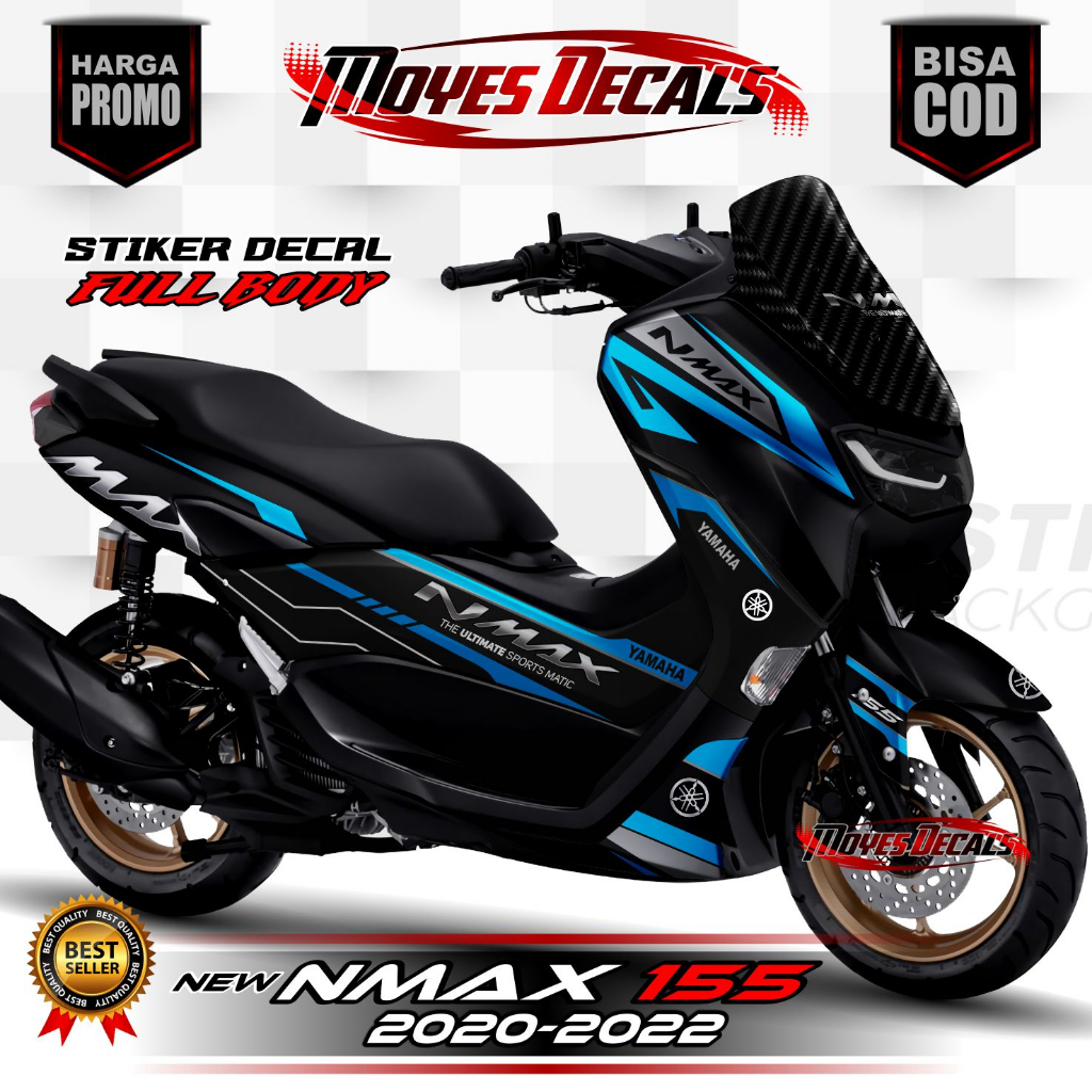 Jual TERBARU Decal Sticker Yamaha Nmax 155 New Fullbody Racing Decal ...
