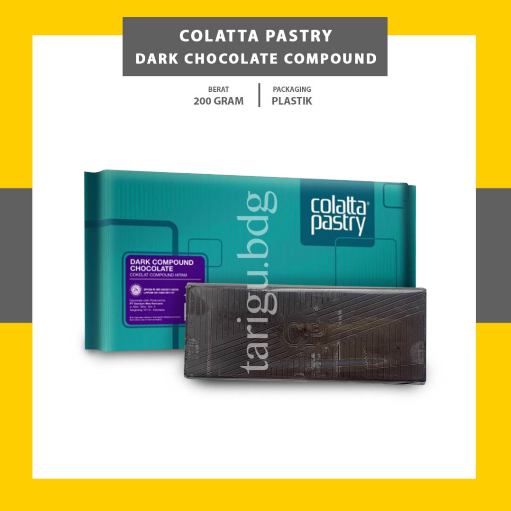 Jual COLATTA DARK CHOCOLATE COMPOUND - COLLATA DARK COKLAT BATANG ...