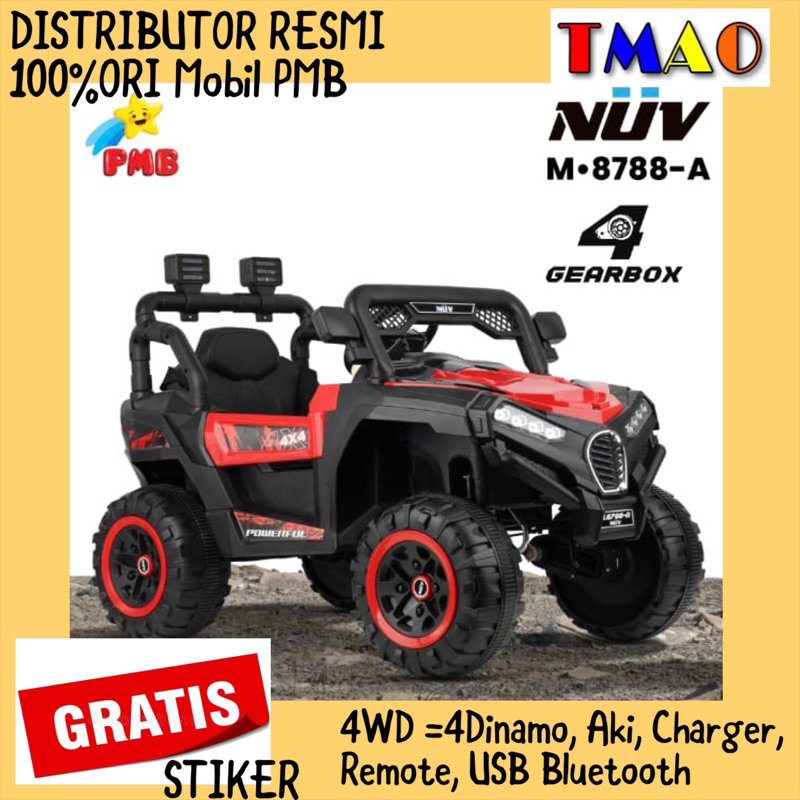Jual Mobil Aki Anak Jeep PMB M-8788 UTX 8788A NUV M8788 M8788AMainan ...
