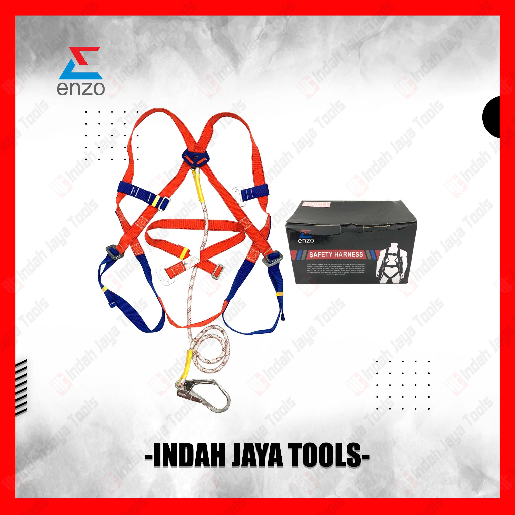 Jual ENZO Full Body Harness Safety Belt Sabuk Pengaman Single Double ...