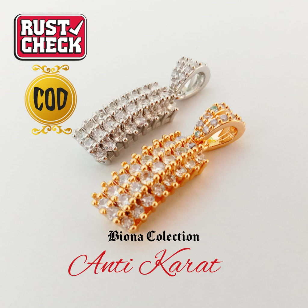 Jual Best Seller !! LIontin kalung cewek Kotak Persegi Panjang, Model ...