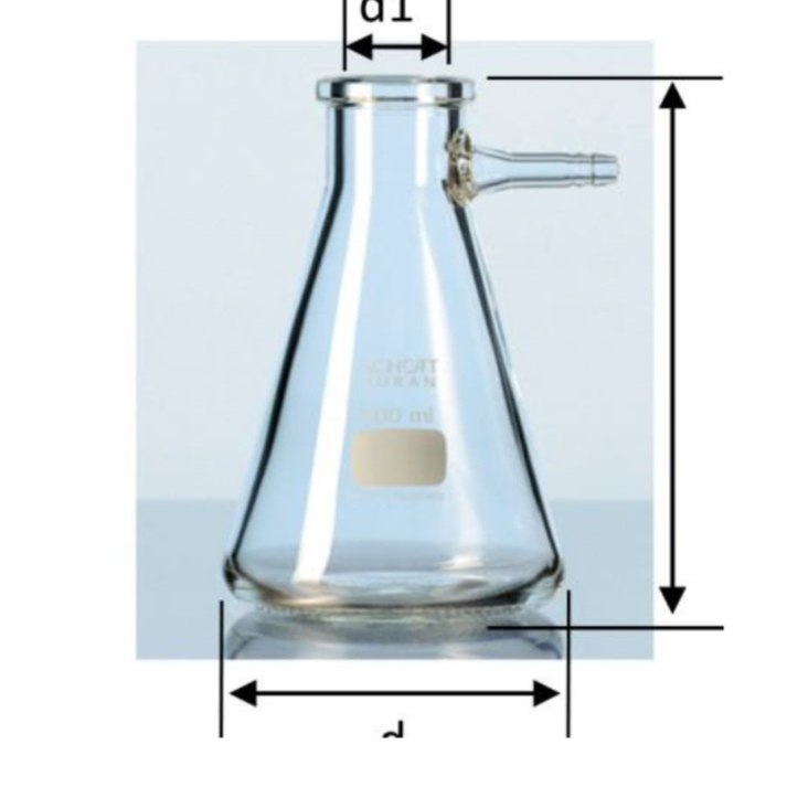 Jual FILTERING FLASK 2000mL. Erlenmeyer Shape. Borosilicate Glass ...