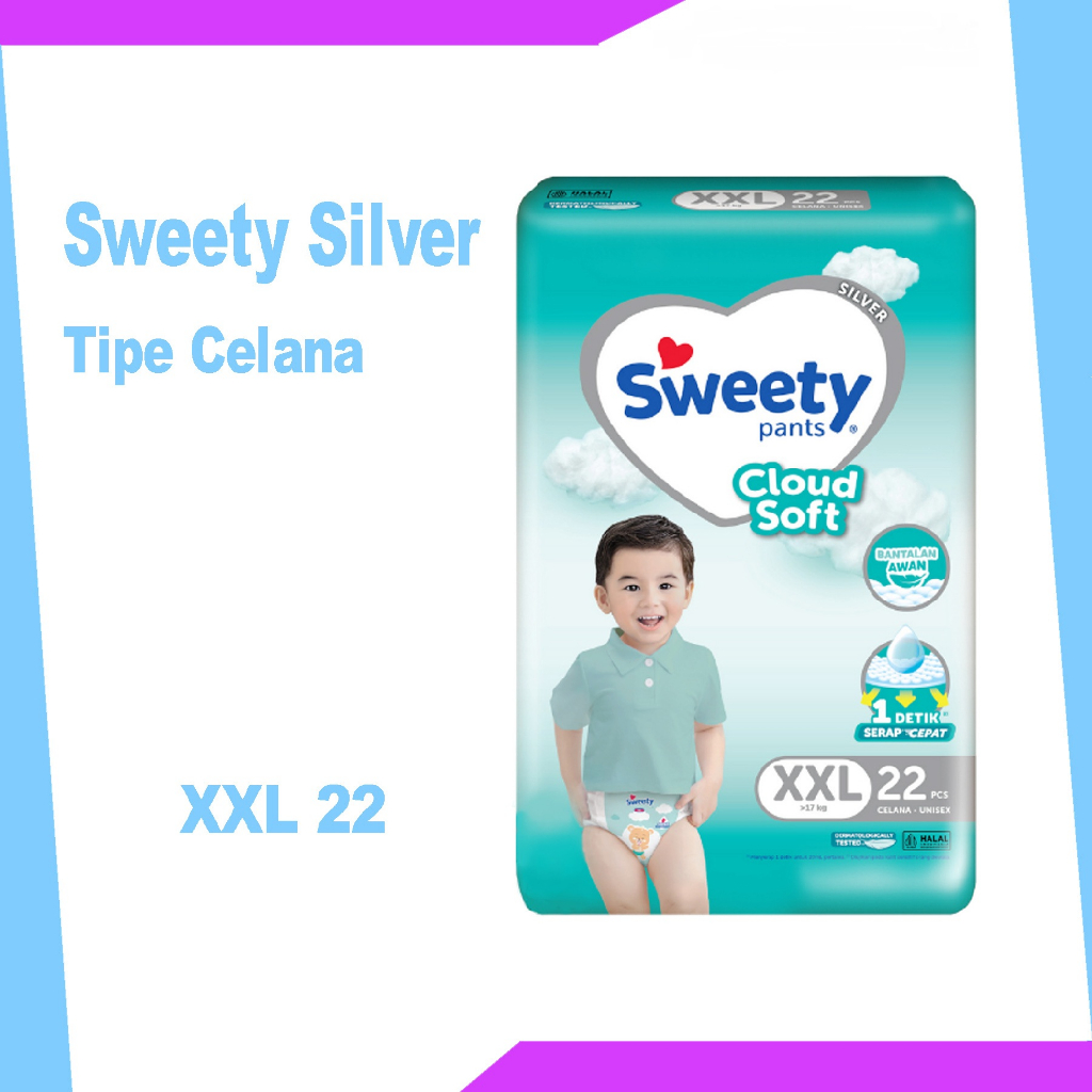 Jual Sweety silver pants JUMBO pack S66 M60 L54 XL42 XXL32 | Shopee ...