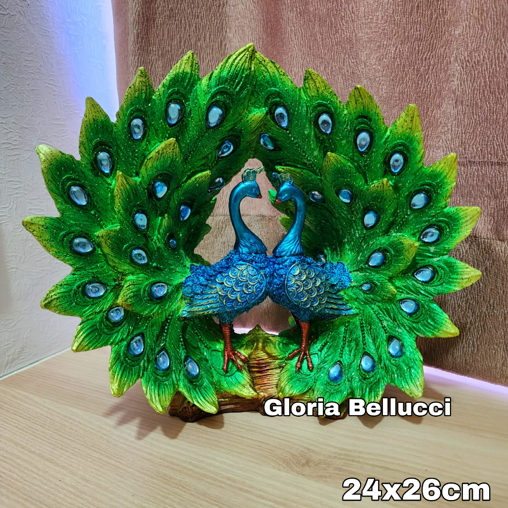 Jual Pajangan burung merak patung statue peacock dekoration design home ...