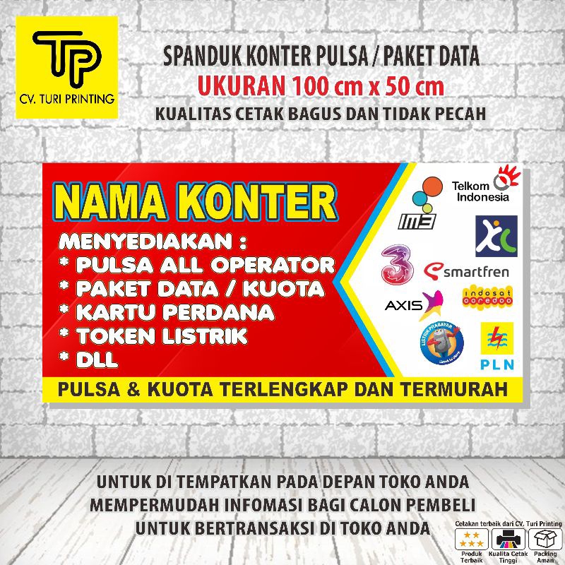 Jual COD SPANDUK KONTER, TOKO SEMBAKO, GROSIR, SALON UK. 100 x 50 cm ...