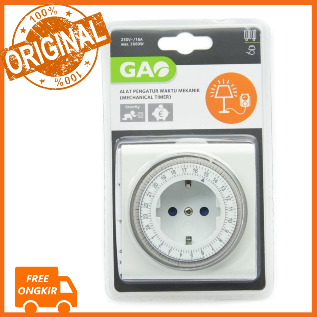 Jual Gao Stop Kontak Timer Mekanik 7gd | Shopee Indonesia