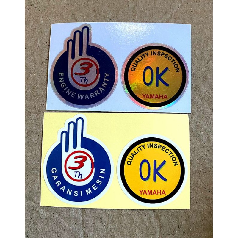 Jual stiker garansi 3 tahun oke | Shopee Indonesia
