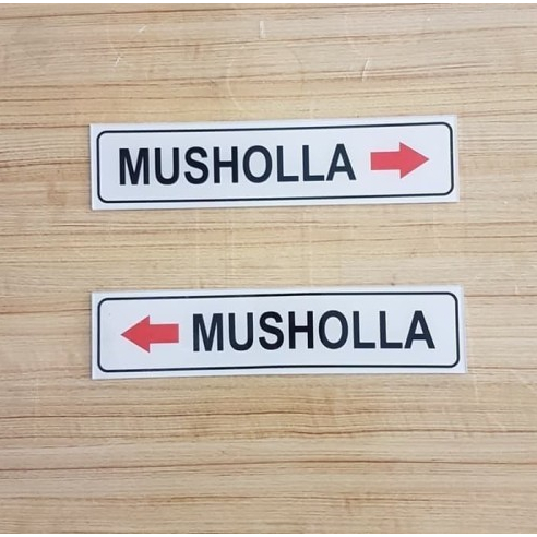 Jual SIGN AKRILIK K3 RAMBU SAFETY MUSHOLLA | Shopee Indonesia