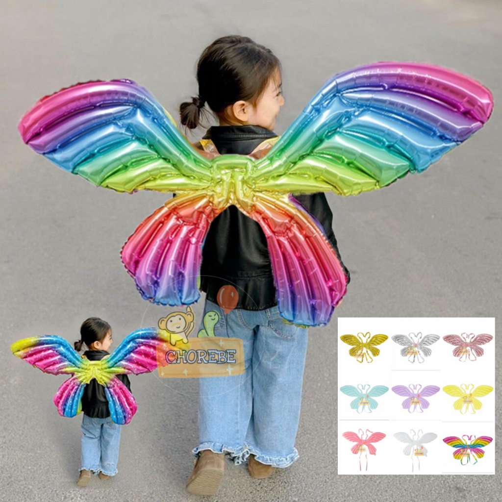 Jual Balon Foil Sayap Karakter Angel Fairy Butterfly Wings Sayap Kupu ...