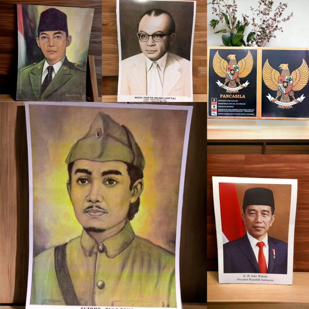 Jual Poster Pahlawan Nasional dan Garuda Pancasila A4 MURAH | Shopee ...