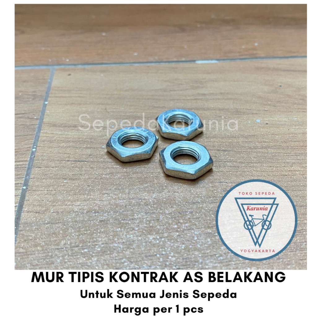 Jual Mur Tipis Kontrak As Belakang Kunci 15" Untuk Semua Jenis Sepeda ...