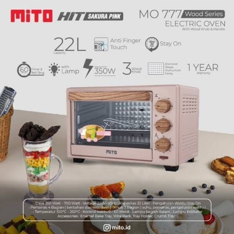 Jual Oven Listrik MITO MO-777 HIT Electric Oven 22 Liter | Shopee Indonesia