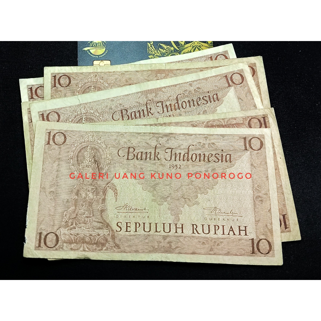 Jual UANG KUNO 10 RUPIAH BUDAYA TAHUN 1953 #VF (V46) | Shopee Indonesia