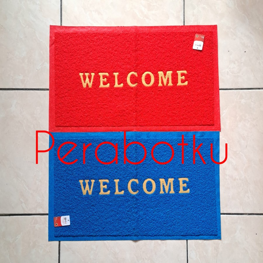 Jual Keset Kaki Mie Welcome 40 x 60 cm / Keset WC Kamar Mandi Karet ...
