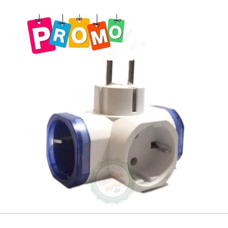 Jual Steker Arde / Stop kontak T arde / Colokan 3 lubang / Colokan T ...