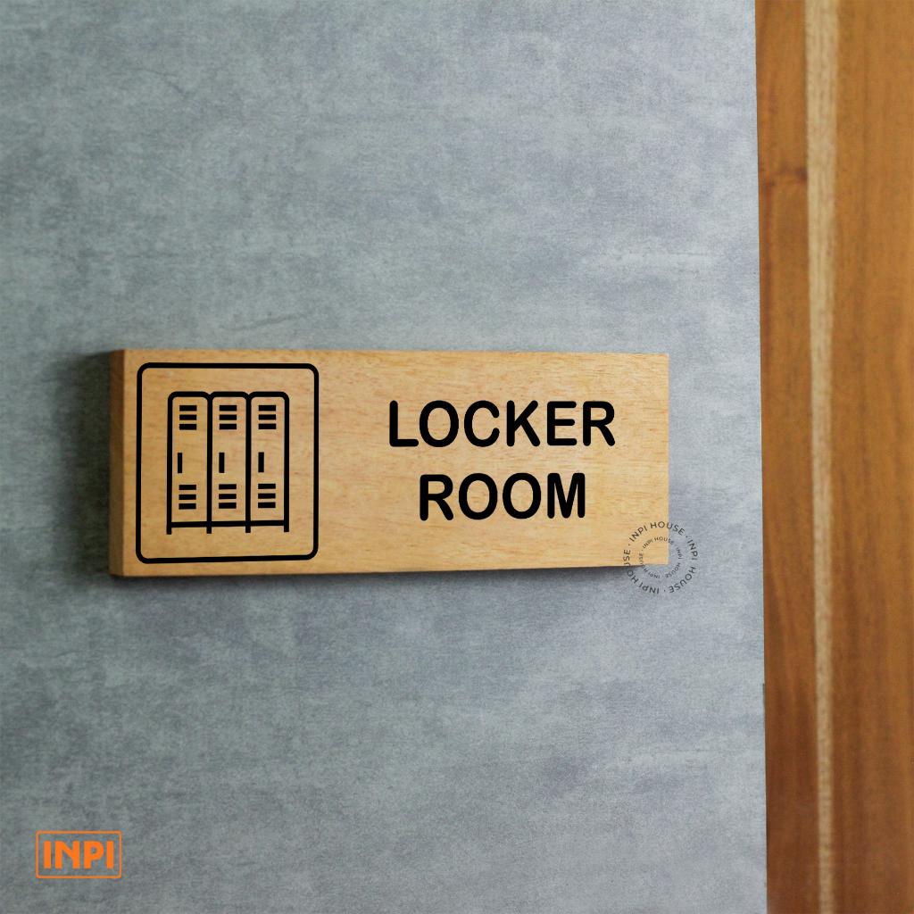 Jual sign system locker room - penanda ruang loker - wall sign - locker ...