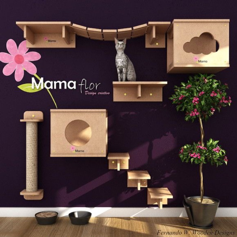 Jual Satu Paket Wall playground kucing/Cat room/Cat playground/Cat ...