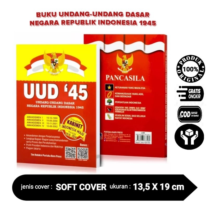 Jual Buku Undang Undang Dasar Negara Republik Indonesia 1945 Shopee Indonesia 