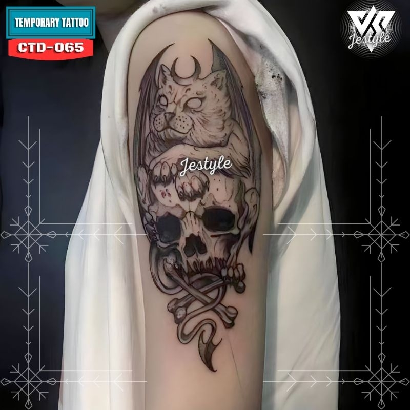 Jual [CTD-065] Tato Temporer Temporary Tattoo Kucing | Shopee Indonesia