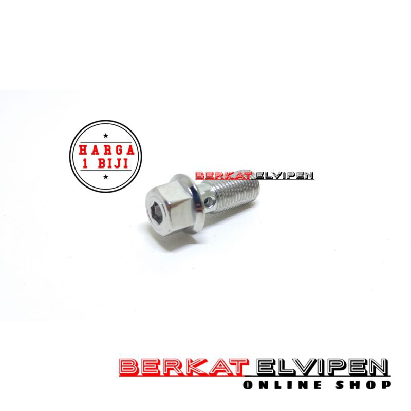 Jual Baut Probolt 2 Kunci Banjo Selang Rem Kasar dan Halus Universal Stainless Thailand | Shopee ...