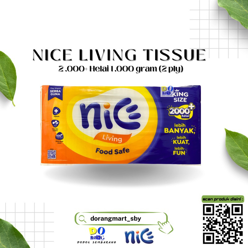 Jual Tissue NICE 1000gr / Tisu wajah / Facial Tissue | Shopee Indonesia