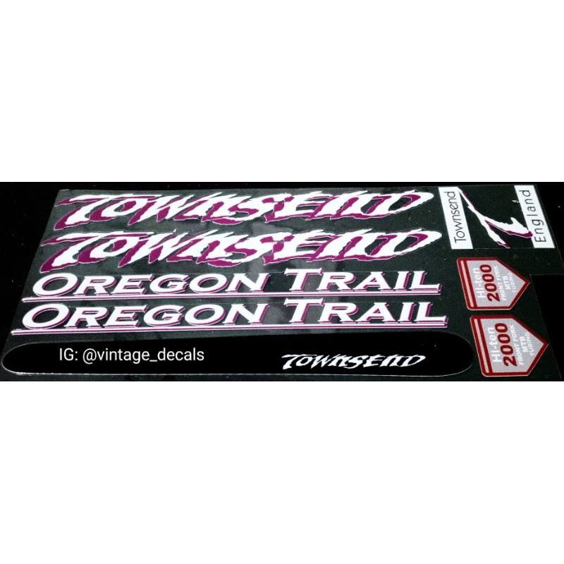 Jual sticker decals replacement Townsend federal Oregon trail | Shopee ...