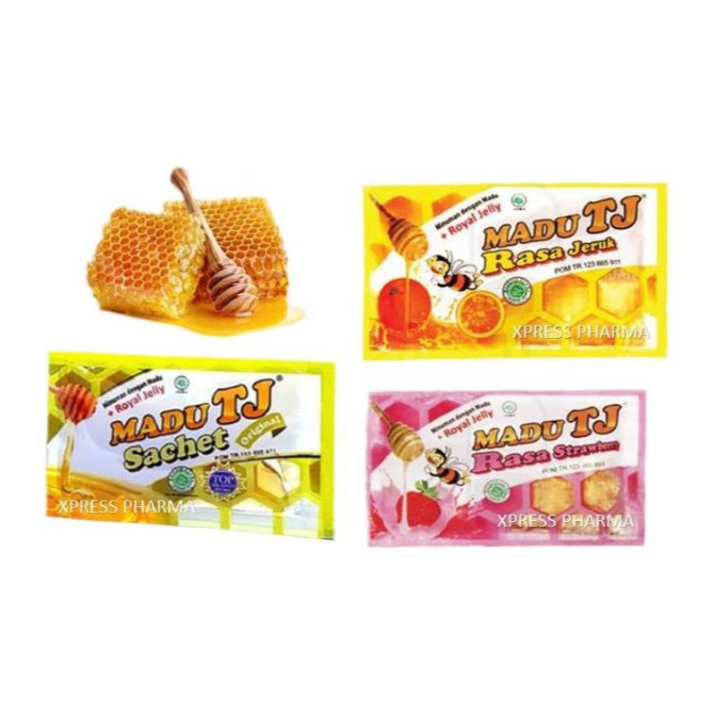 Jual Madu TJ Sachet [per Sachet] - Rasa Original / Jeruk / Strawberry ...