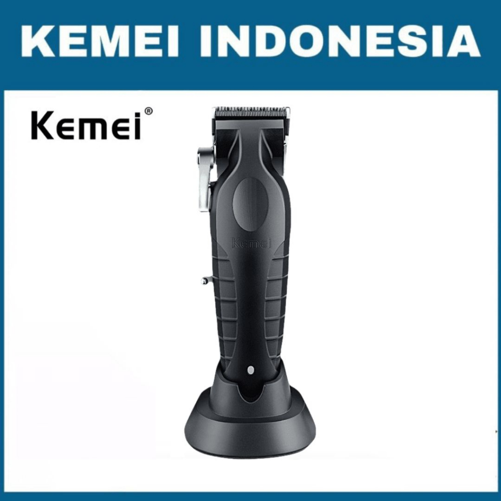 Jual Kemei km 2296 hair clipper + dock charging / mesin cukur rambut | Shopee Indonesia