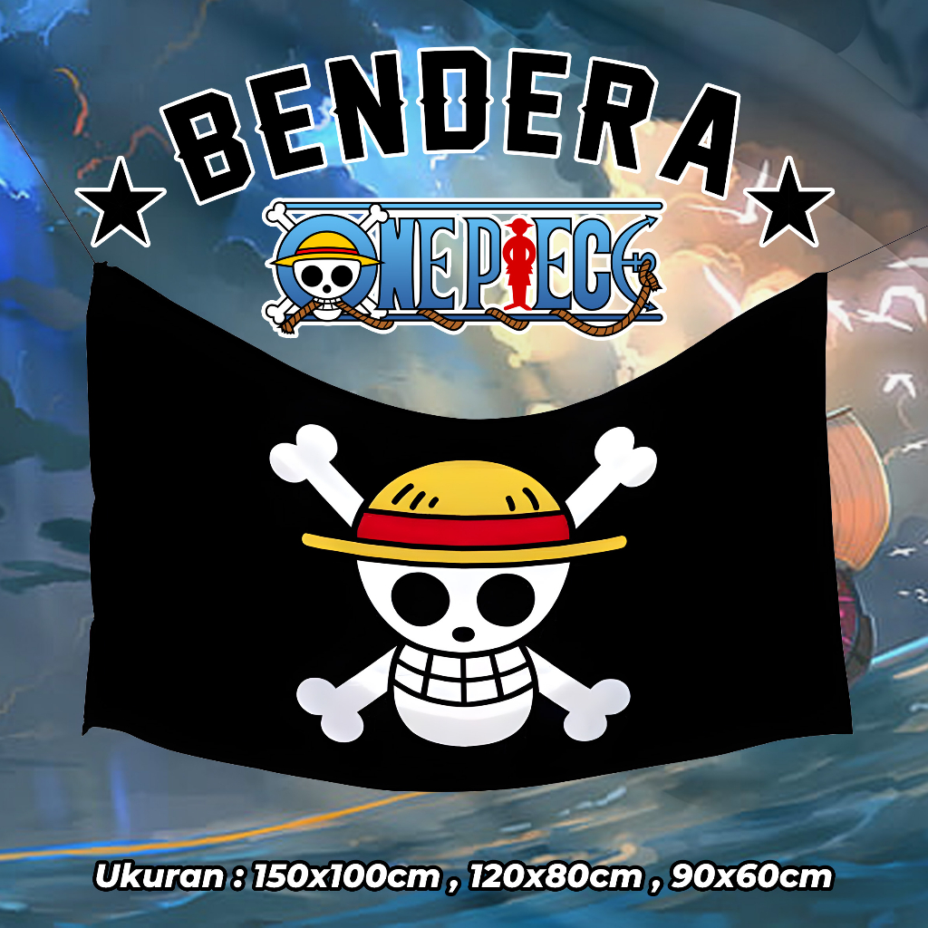 Jual BENDERA ONE PIECE | NAKAMA FLAG | BAHAN TC IMPORT | LANGSUNG KIRIM ...