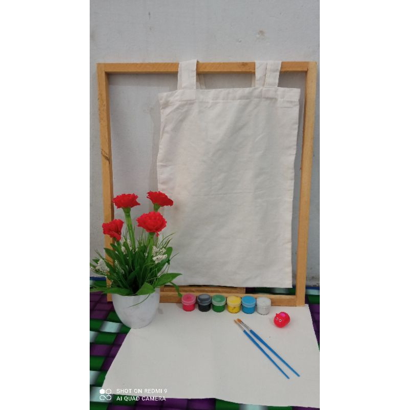 Jual PAKET MEWARNAI TAS KANVAS TAS BLACU LUKIS TAS LUKIS TOTEBAG ...