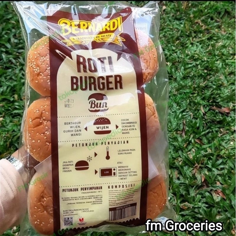 Jual Roti Burger Wijen premium Bernardi | Shopee Indonesia