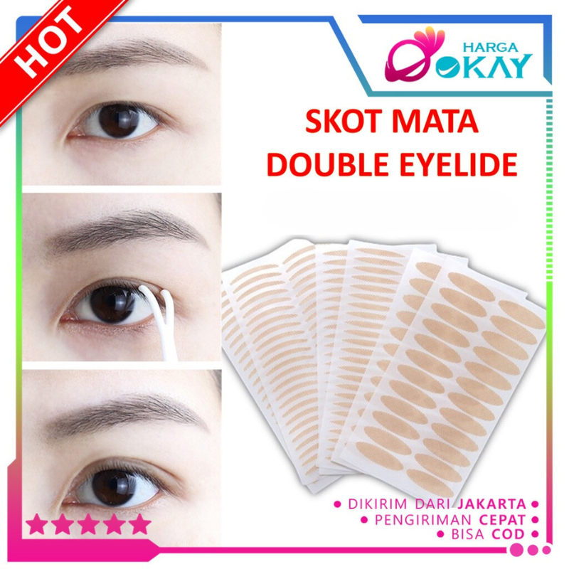 Jual HO Tape Isi 5 Lembar Stiker Kelopak Mata Bening Tahan Air Scot ...
