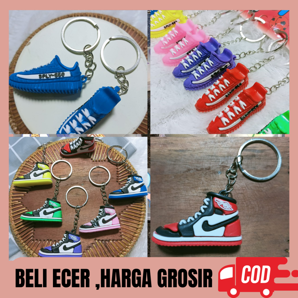 Jual Gantungan Kunci Sepatu Air Jord@n / Gantungan kunci miniatur ...